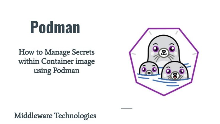 How to Manage Secrets within Container image using Podman - Middleware|Technologies