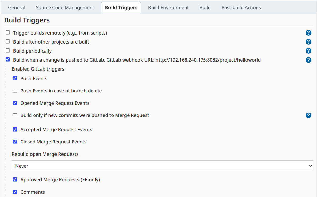 How to trigger a Jenkins build from Gitlab using a Webhook - Middleware|Technologies
