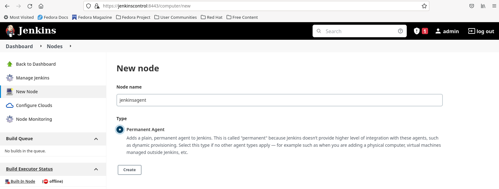 How to setup and connect an agent node to jenkins controller ...