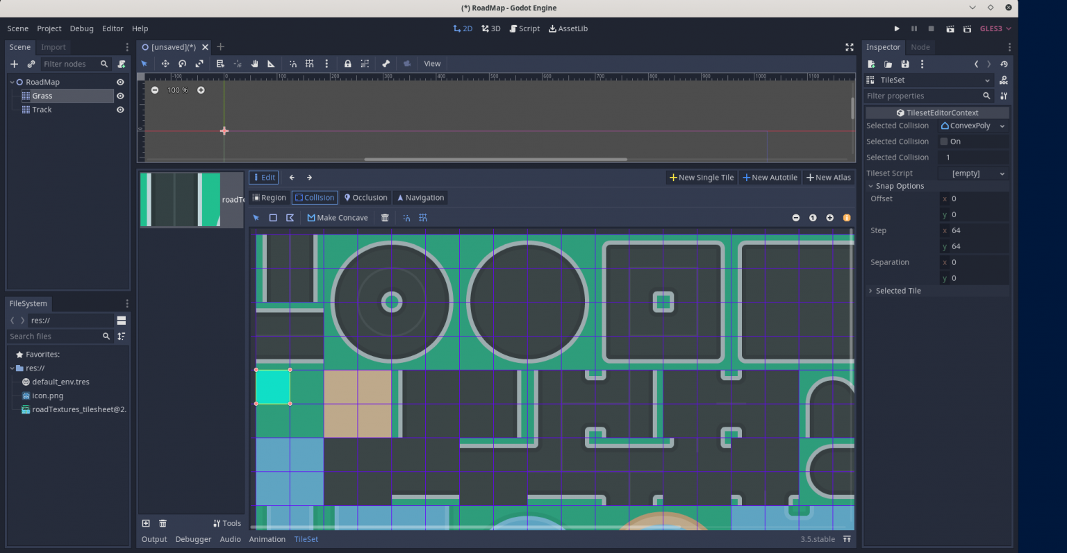 How to use Godot TileMap to build a Road Track - Middleware|Technologies
