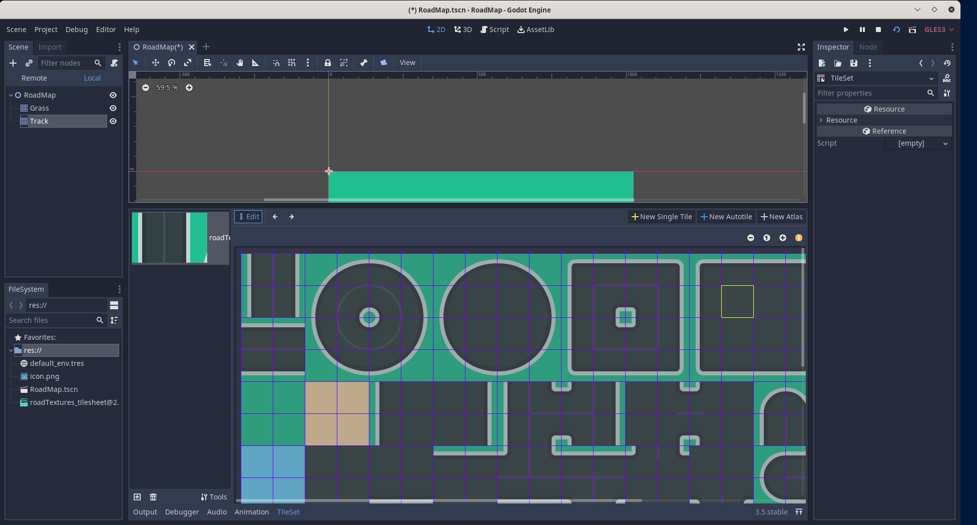 How to use Godot TileMap to build a Road Track - Middleware|Technologies