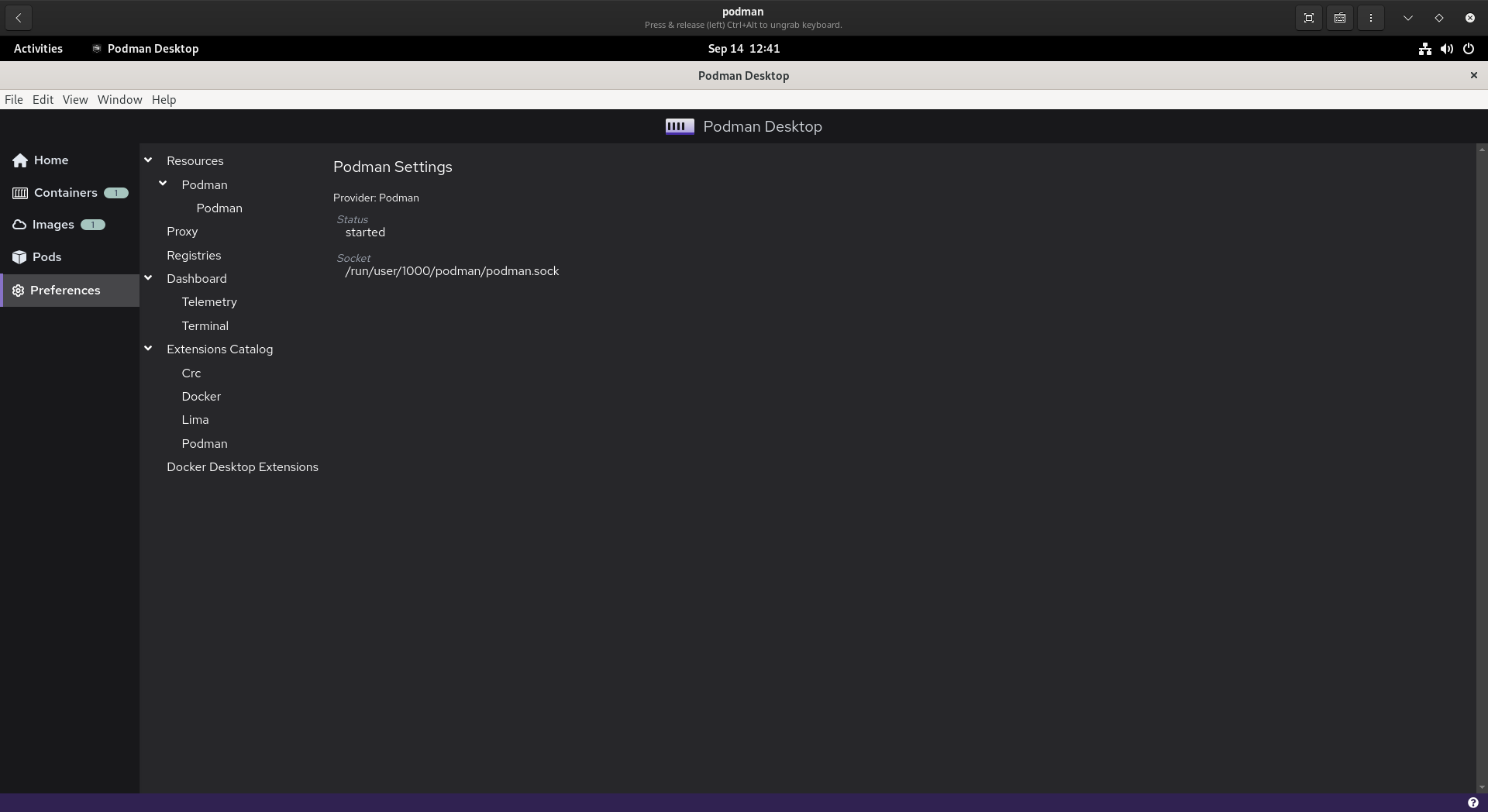 How to install and setup Podman Desktop on Fedora 36 workstation - Middleware|Technologies