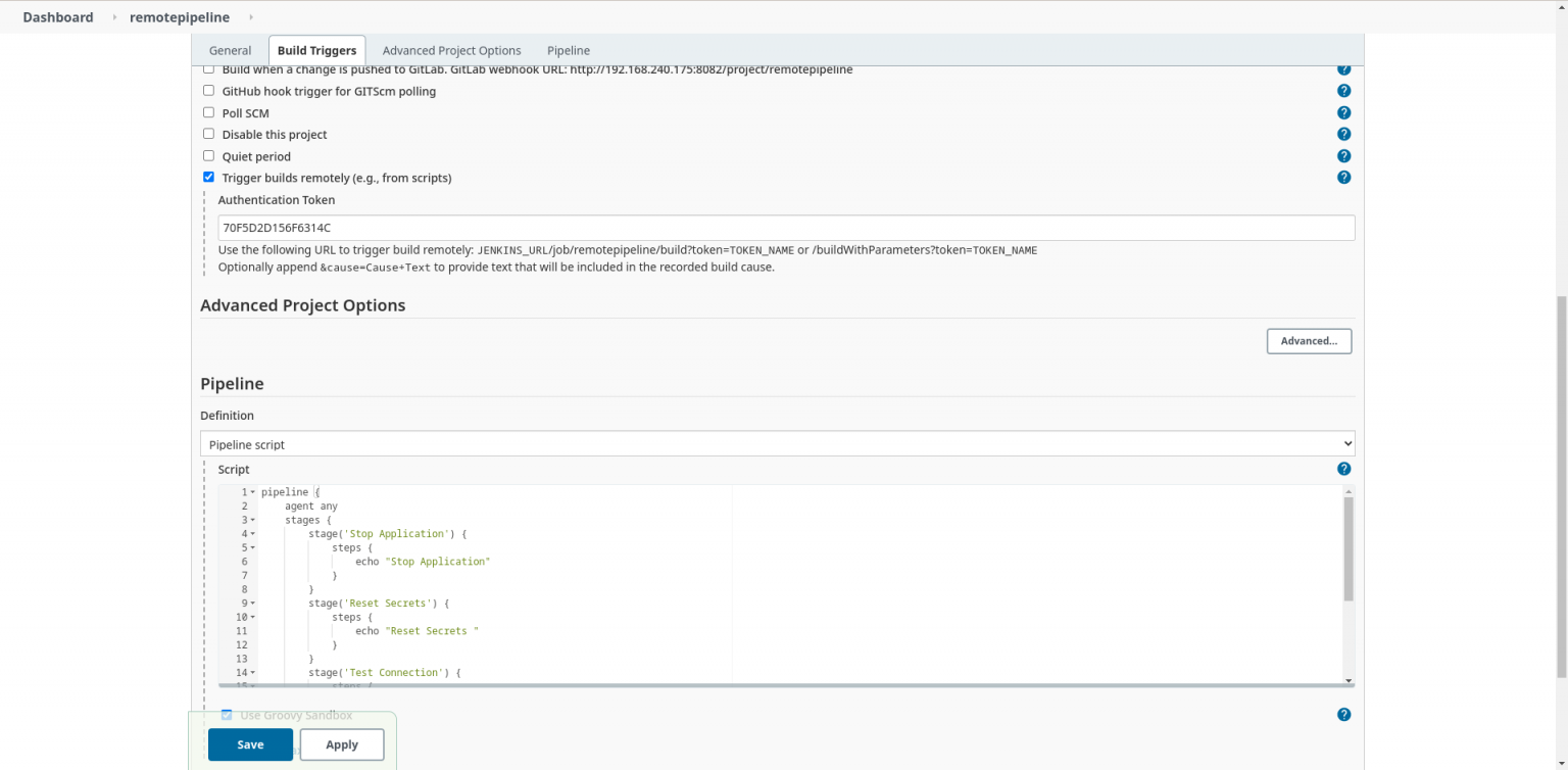 How to trigger a Jenkins Pipeline remotely - Middleware|Technologies