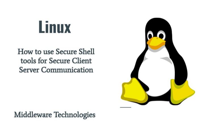 How to use Secure Shell tools for Secure Client Server Communication ...