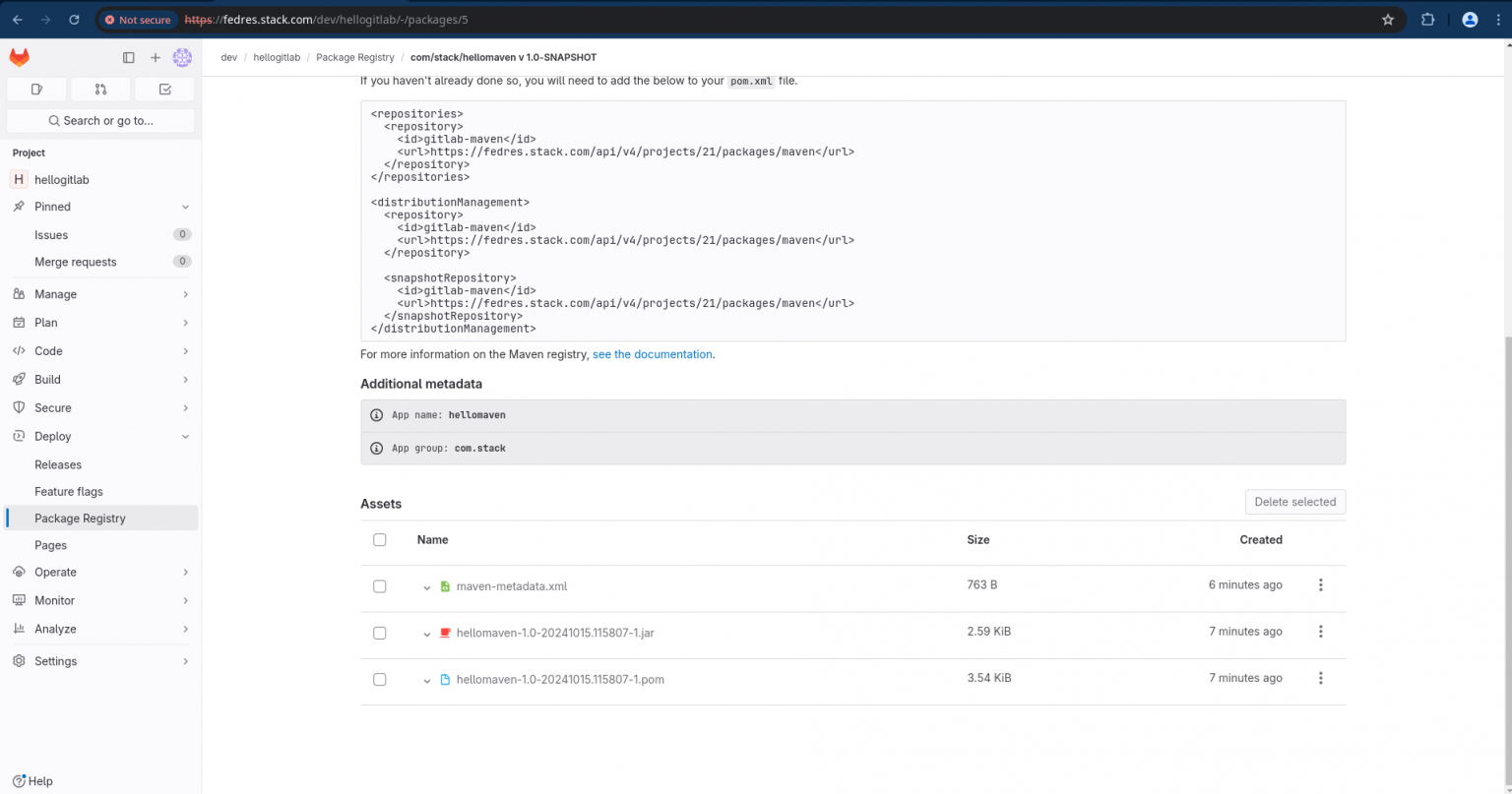 How to publish packages to gitlab package registry - Middleware|Technologies