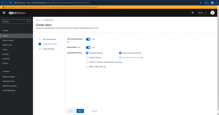 How to authenticate Harbor registry with Keycloak Open ID Connect - Middleware|Technologies