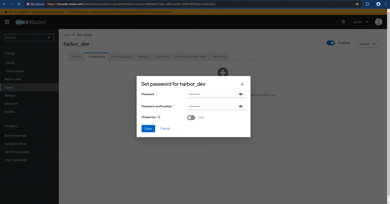 How to authenticate Harbor registry with Keycloak Open ID Connect ...