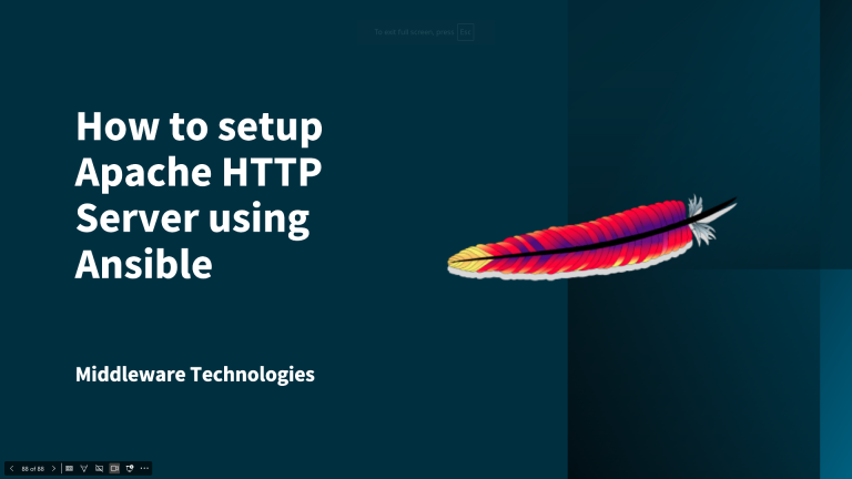 How to setup Apache HTTP Server using Ansible - Middleware|Technologies